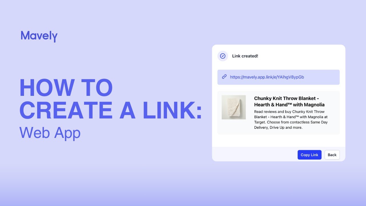How to Create a Mavely Link | Web App & Browser Extension - YouTube