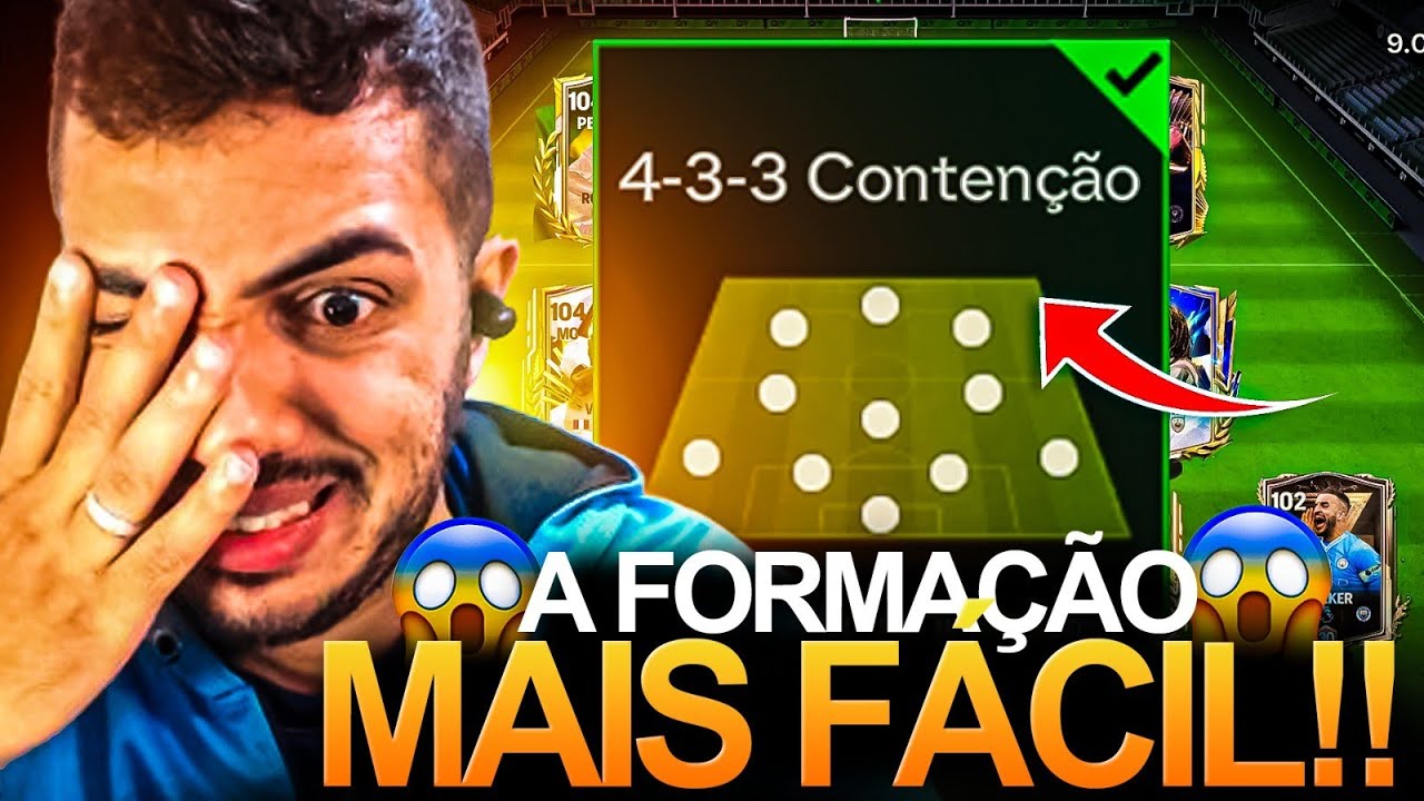 A FORMAÇÃO MAIS FÁCIL DO FC MOBILE! 😱 4-3-3 (CONTENÇÃO), VALE A PENA ...