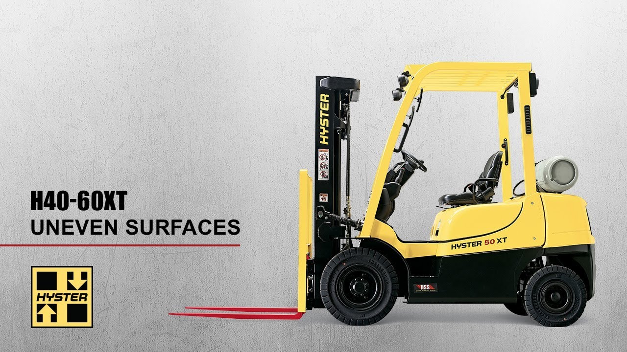 Hyster H40-60XT: Uneven Surfaces - YouTube