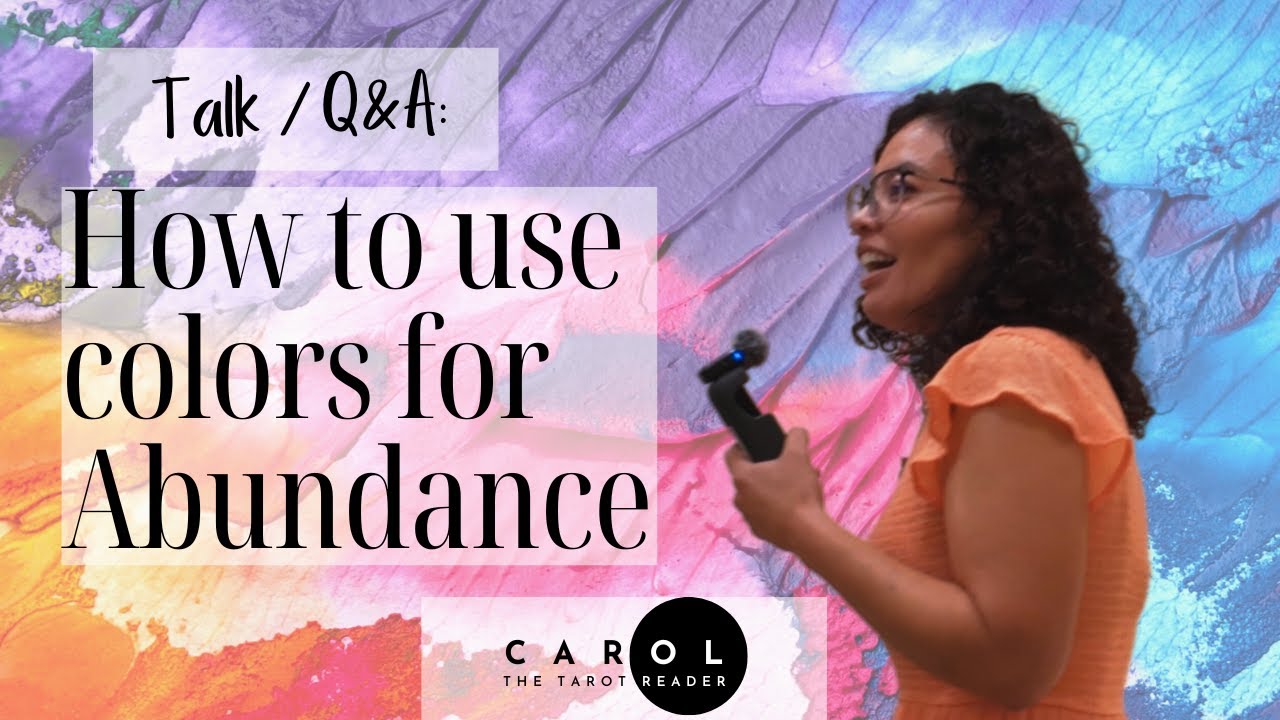 How to use colors for Abundance Talk - YouTube