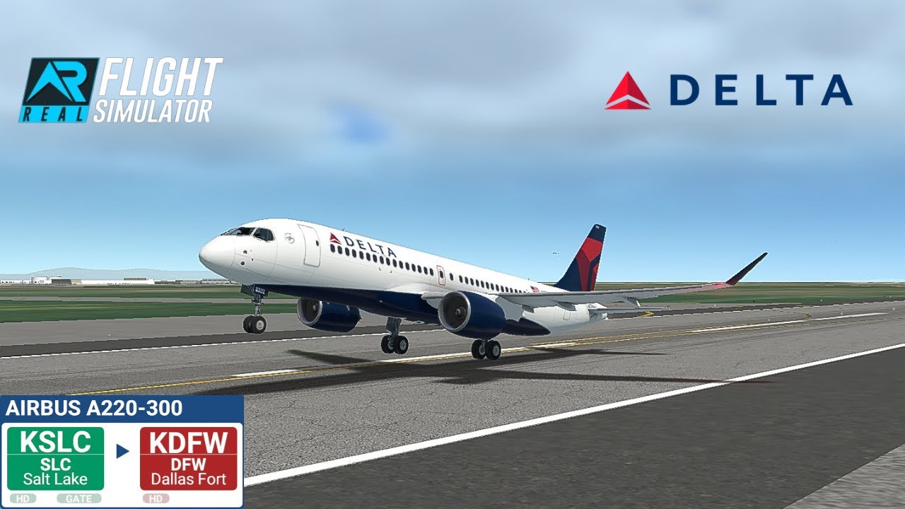 RFS - Real Flight Simulator | Salt Lake City to Dallas | Delta Air ...