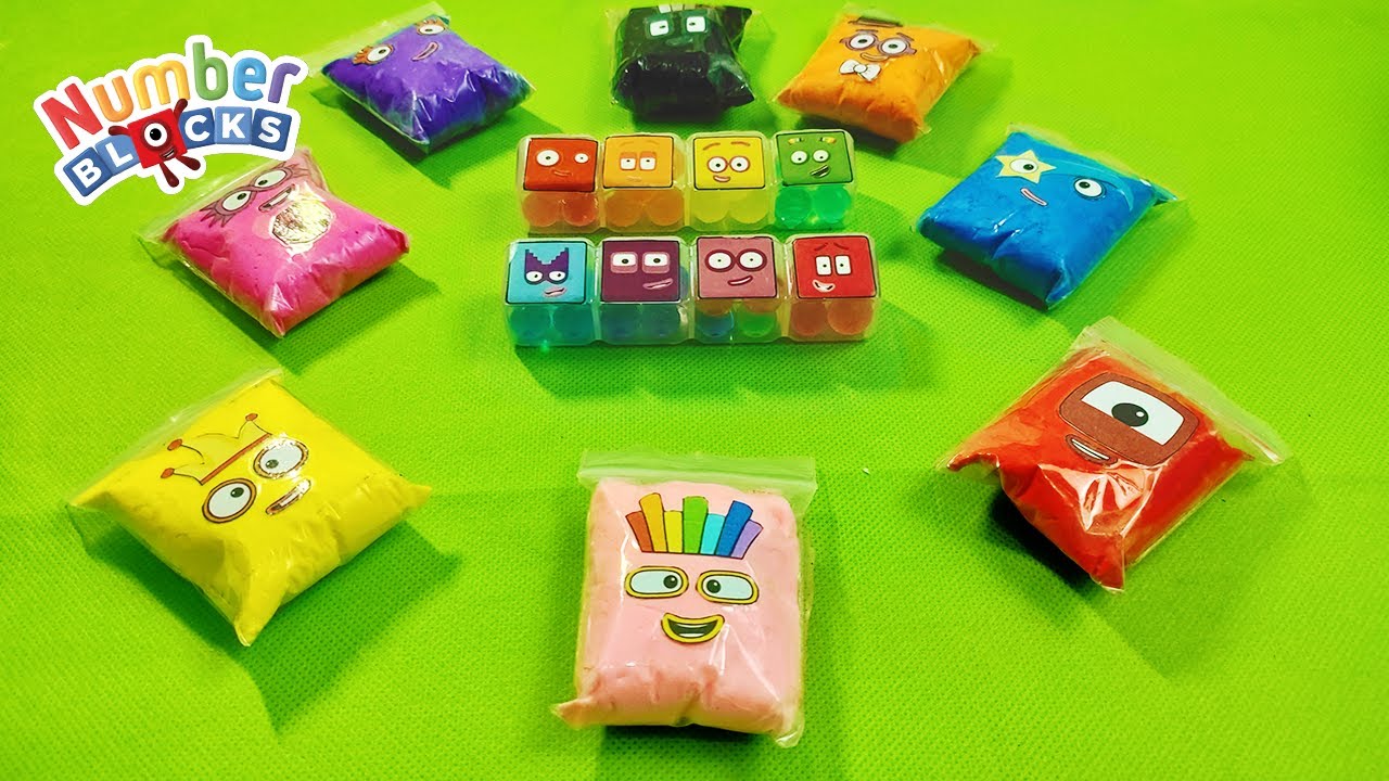 Numberblocks - Mixing Orbeez Small Cube!! Satisfying Orbeez Video - YouTube