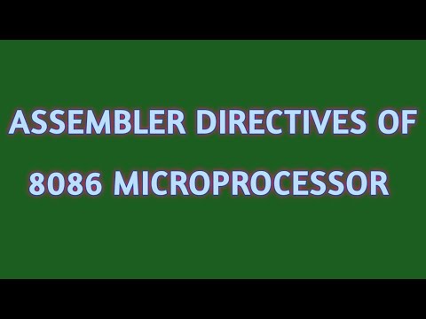 //Assembler Directives of 8086 microprocessor in Telugu//diploma//engineering//Suma study centre ...