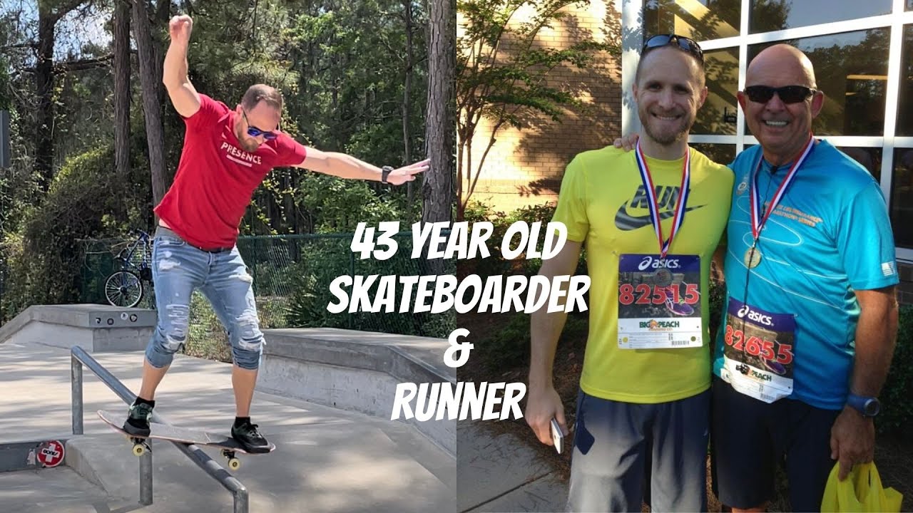 Sk8boarding & Running Again in my 40s! - YouTube