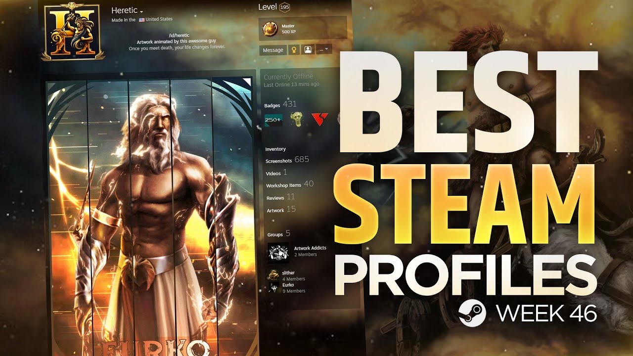 TOP 5 BEST STEAM PROFILES OF THE WEEK | #46 - YouTube
