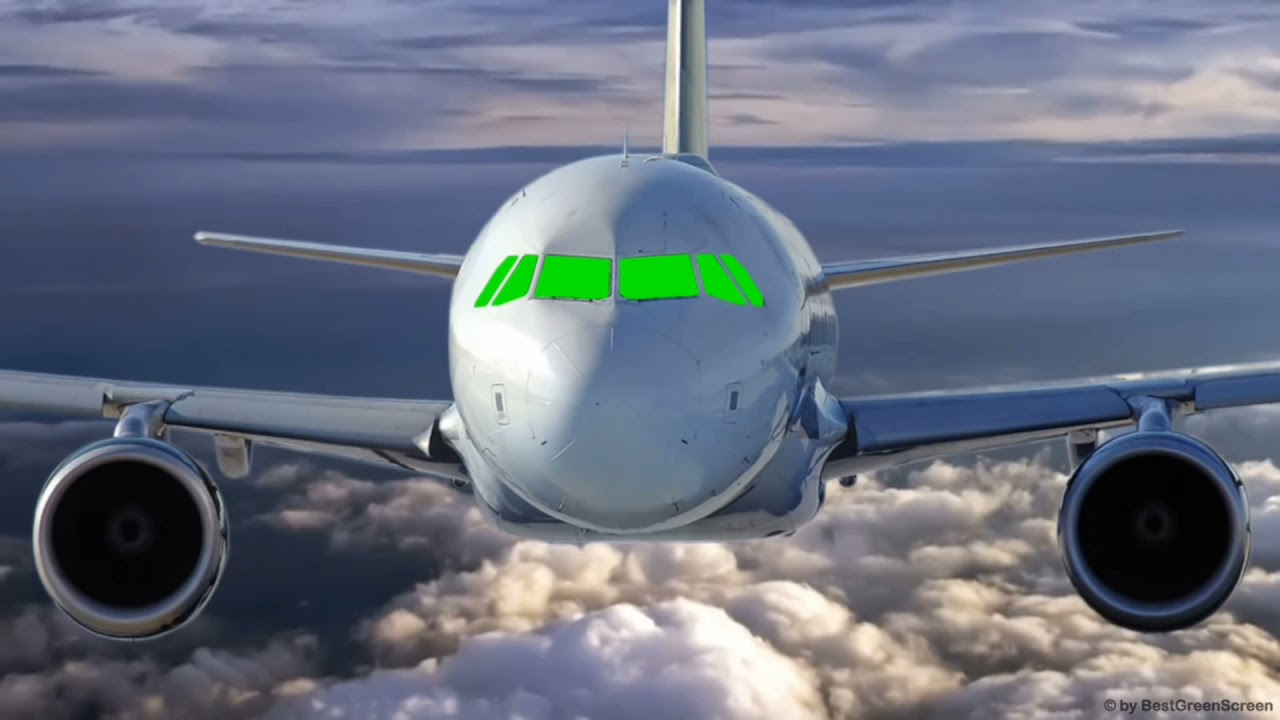 Plane window green screen video! - YouTube