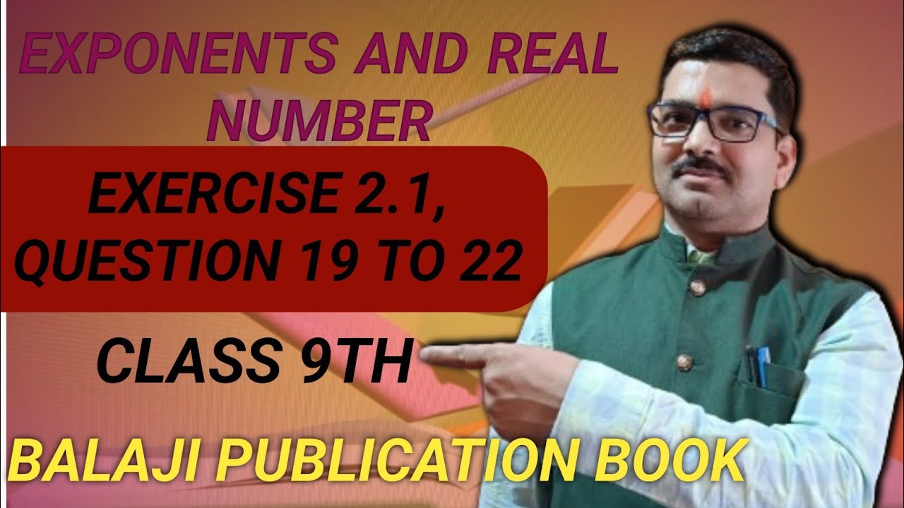 🔥Exponent and real numbers, class 9th chapter Exponents and real ...