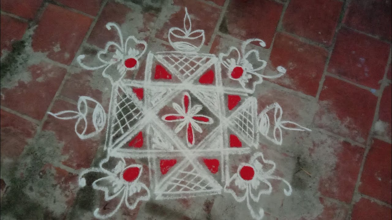 Different color kolam / color kolam / simple different kolam @RkKolam ...