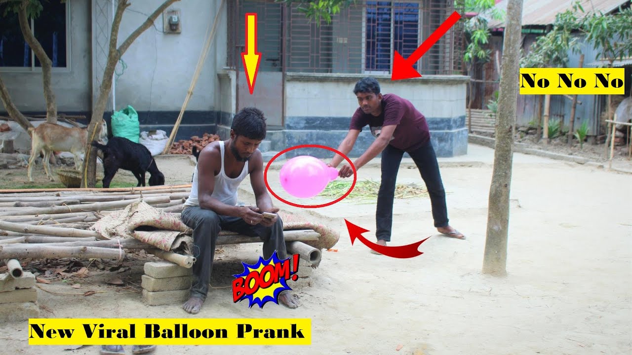 best popping balloon prank that was crazy - YouTube