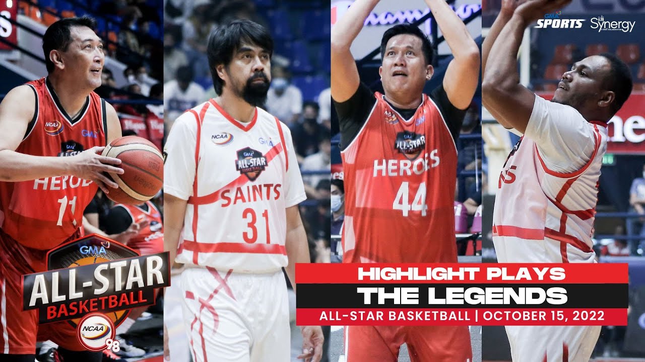 NCAA Season 98 | PBA Legends Highlights (Heroes vs Saints) | GMA-NCAA ...