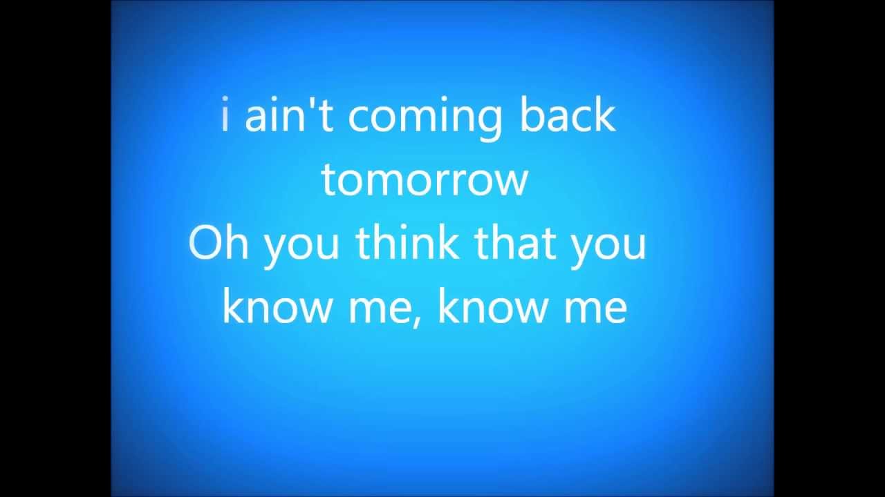 Mr. Know It All -lyrics- Kelly clarkson - YouTube