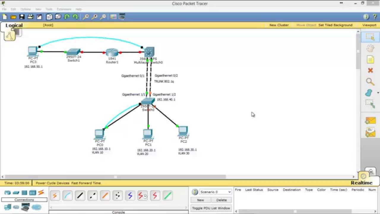 Routing VLAN con switch multicapa - YouTube
