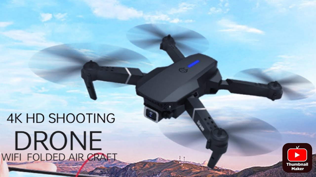 E88 Mini Drone 4K HD Camera With Wifi FPV Portable Foldable Remote ...