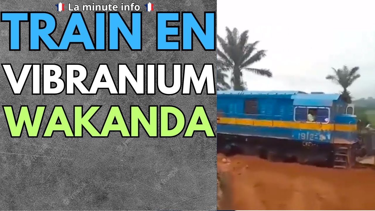 VOICI UN TRAIN EN VIBRANIUM QUI CIRCULE AU WAKANDA SUR UN PONT EN ...