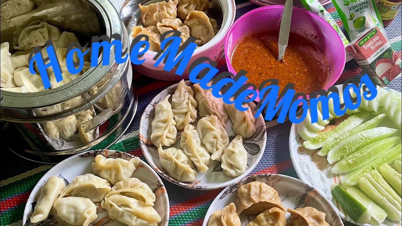 Making Home Made Momos With Cousin//momo making and Eating ...