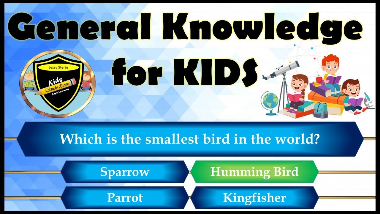 General Knowledge for Kids | Quiz for Class 1,2,3 | General Knowledge ...