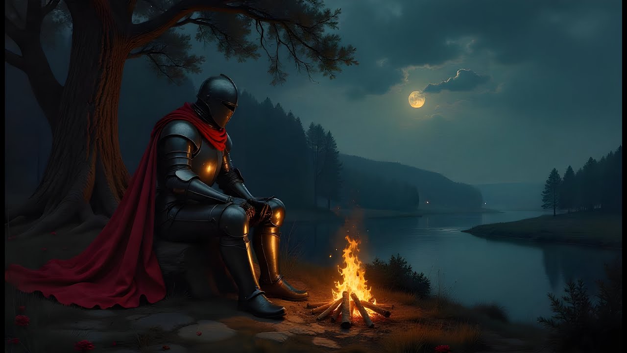 🔥 Knight’s Rest by the Bonfire | Relaxing Medieval Ambience for Study ...