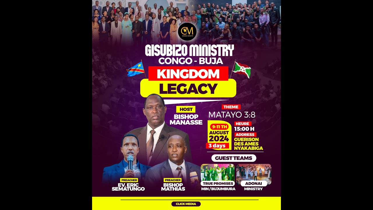SUNDY SPECIAL GISUBIZO MINISTRY BUJUMBURA /CONGO KAZE DUTARAMANE NAMWE ...