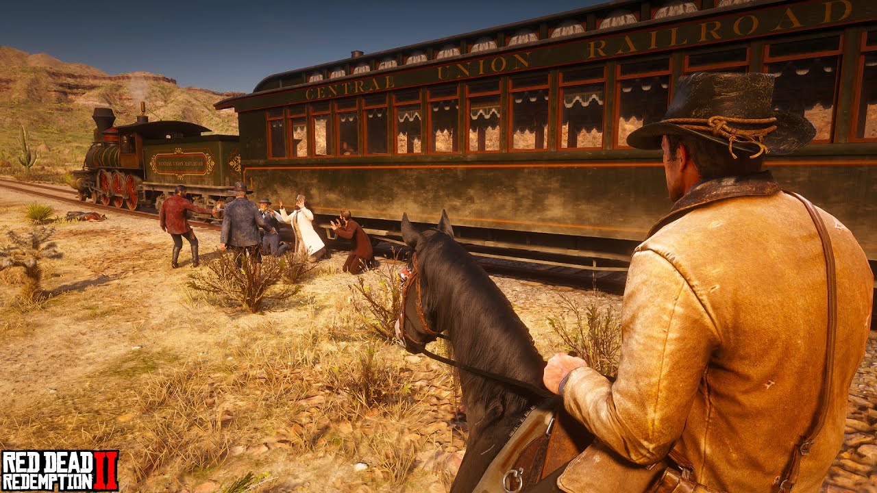 Random Encounters in New Austin as Arthur : Del Lobo Train Holdup ...