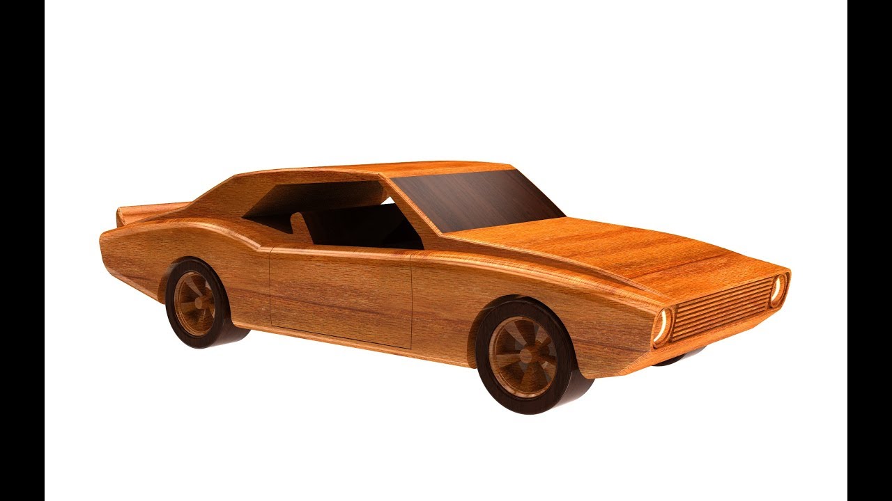 How to make a toy wooden car in SolidWorks (Chevrolet Camaro 1967 ...