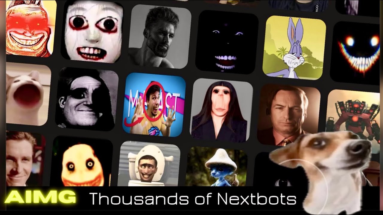Nextbots - 1000 of them - they are chasing me #GAMEPLAY - YouTube