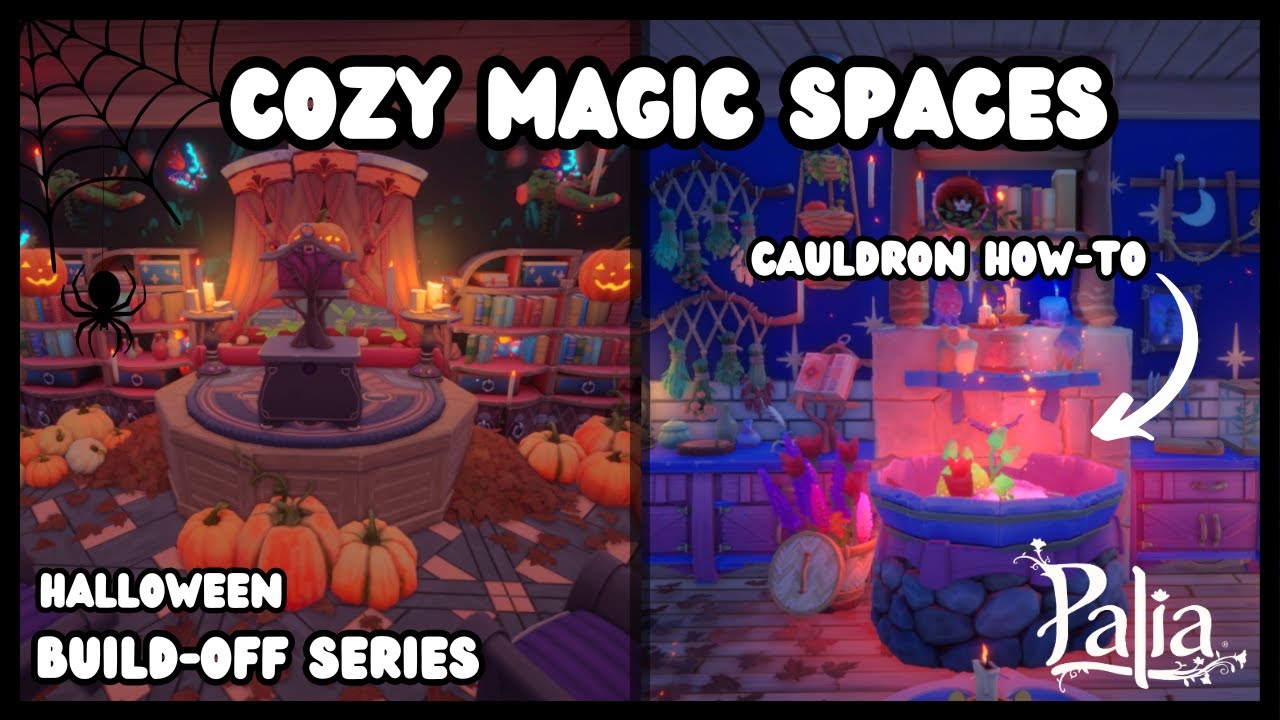 Haunted Study vs Enchantment Chamber : Cozy Palia Magic Spaces - YouTube
