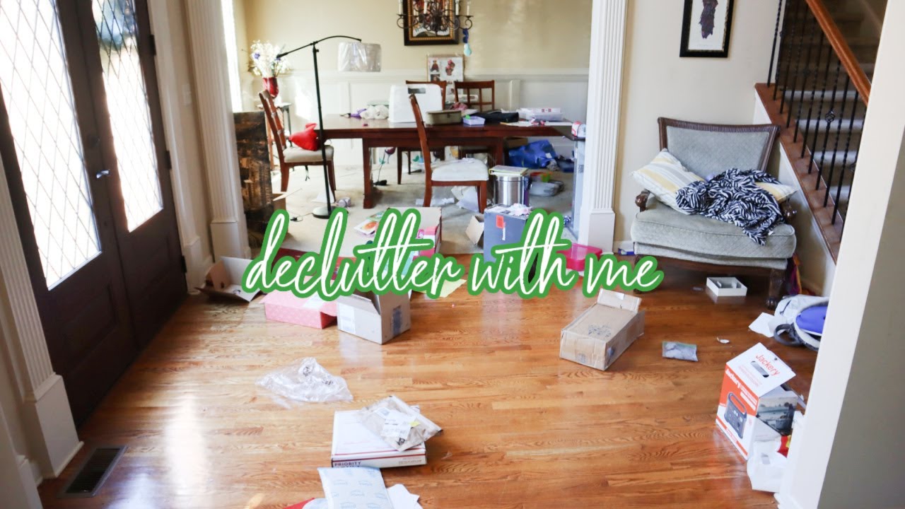 Whole House Declutter and Clean with me! Cleaning and Decluttering my ...