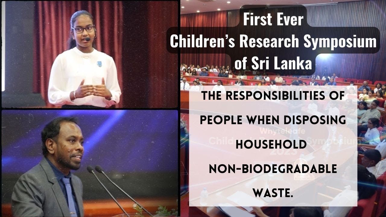 3R Program in ACTION | ළමා පර්යේෂකයෝ | Whyteleafe Junior Researchers - YouTube