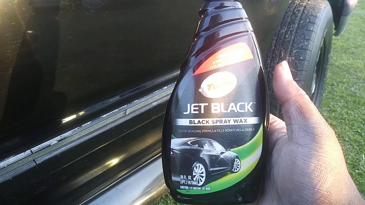 Turtle wax jet black spray wax another winner look at the shine & gloss ...