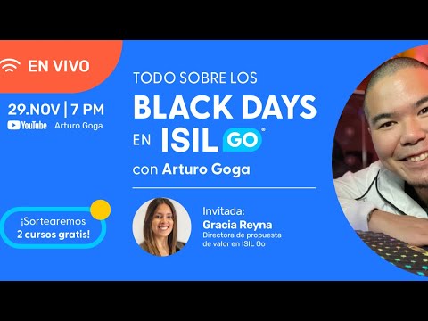 Live con ISIL GO - Sorteo de 2 Cursos por Black Friday! - YouTube