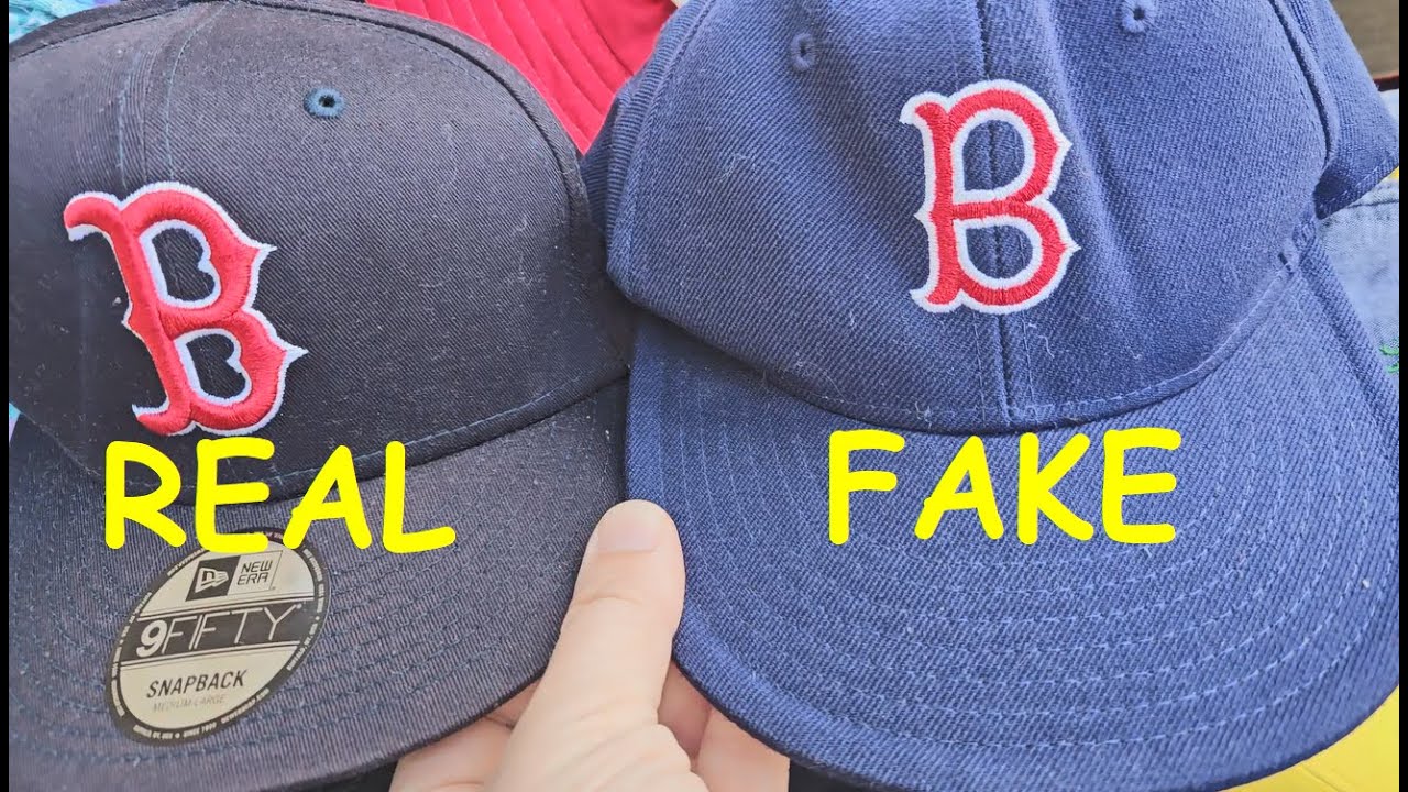 Boston red sox cap real vs fake review. How to spot original New Era ...