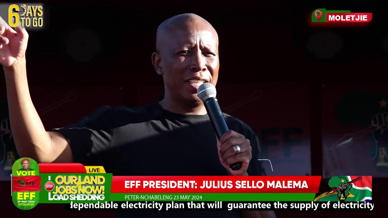 President @Julius_S_Malema Addresses the EFF Community meeting in PETER ...