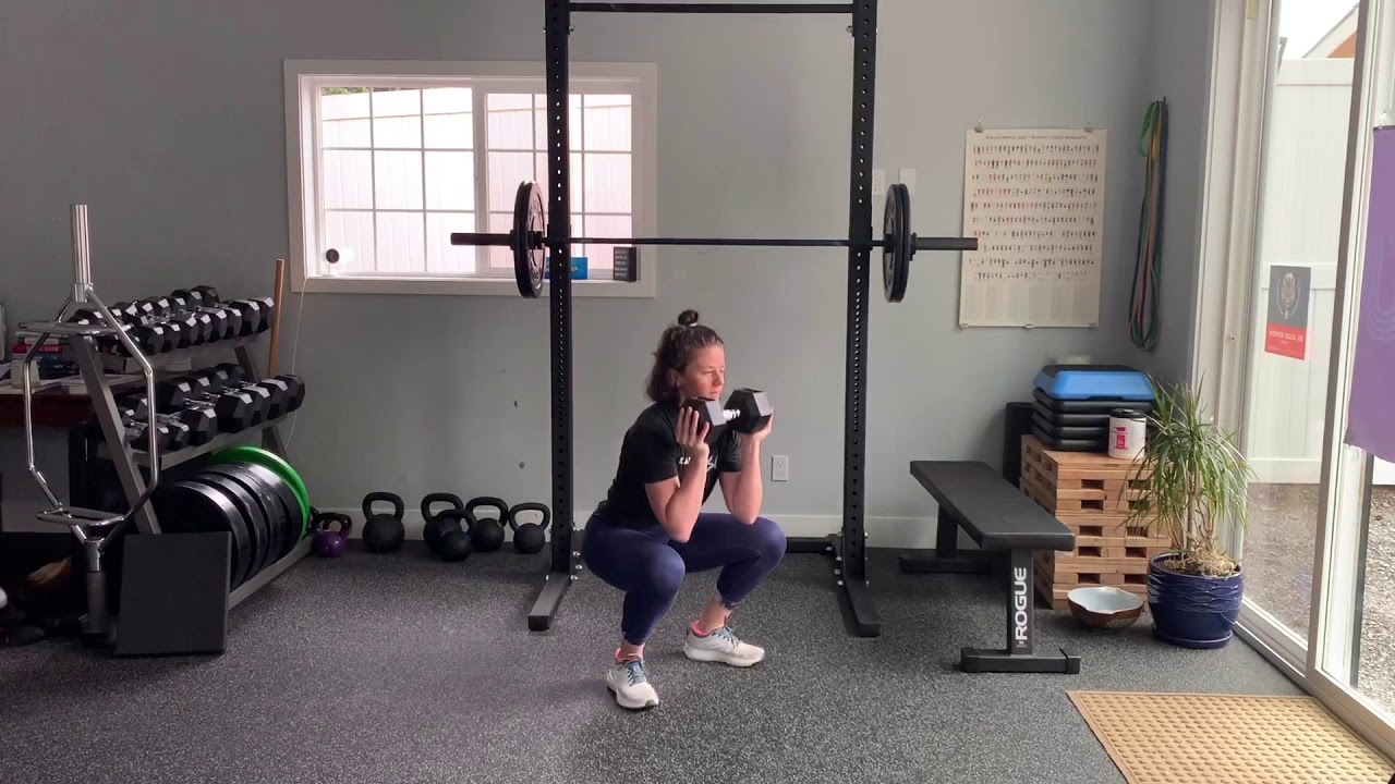 Front Rack DB Squat - YouTube