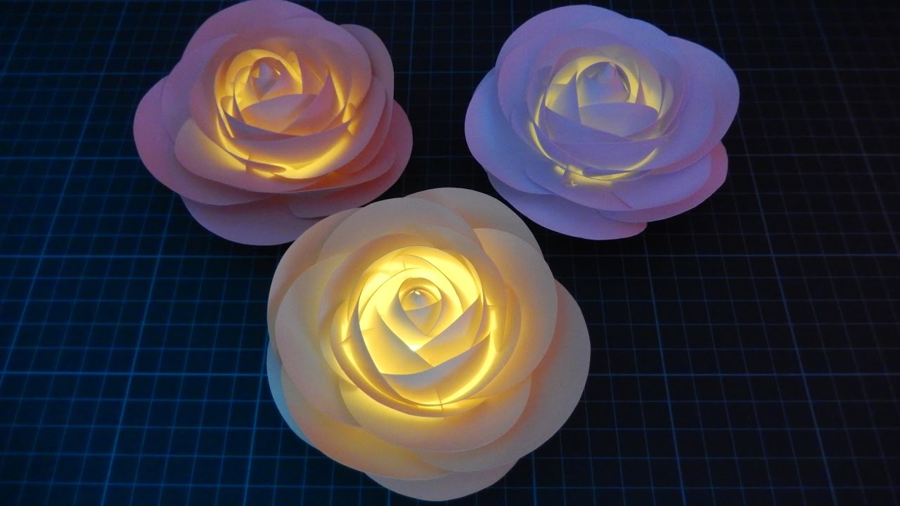 Night Light Rose - Tutorial - YouTube