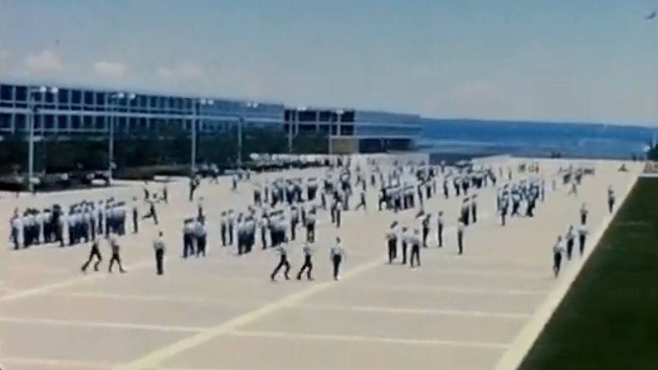 United States Air Force Academy July 1965 - Cadets on Parade Field and ...