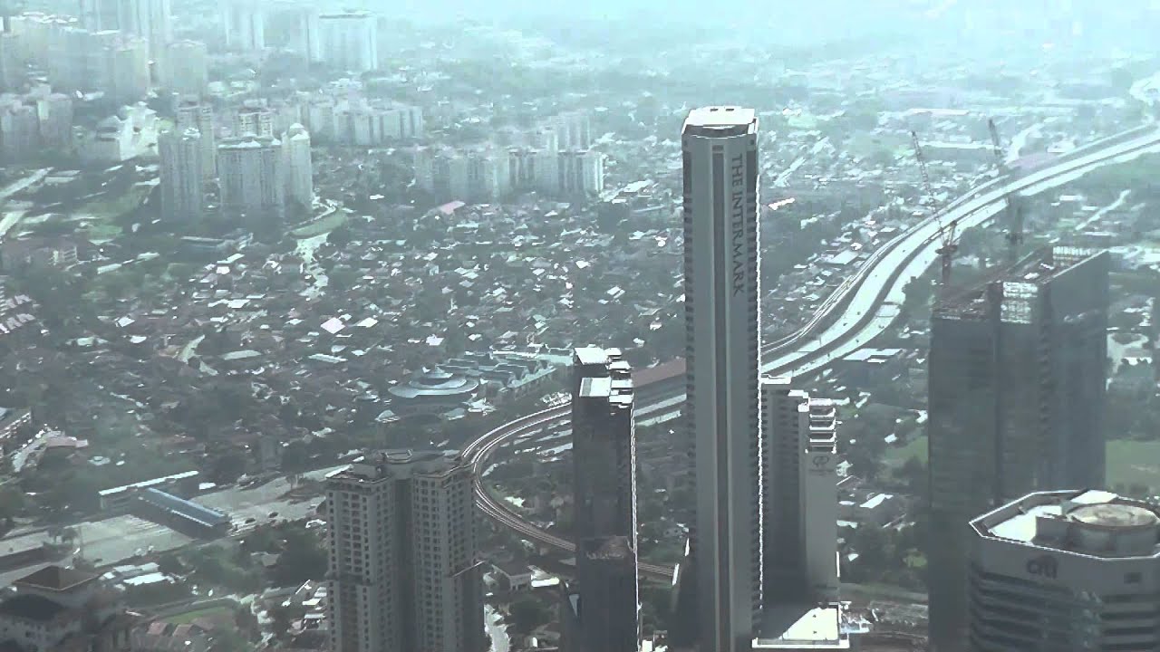 Petronas Twin Towers - Skybridge and view from above - YouTube