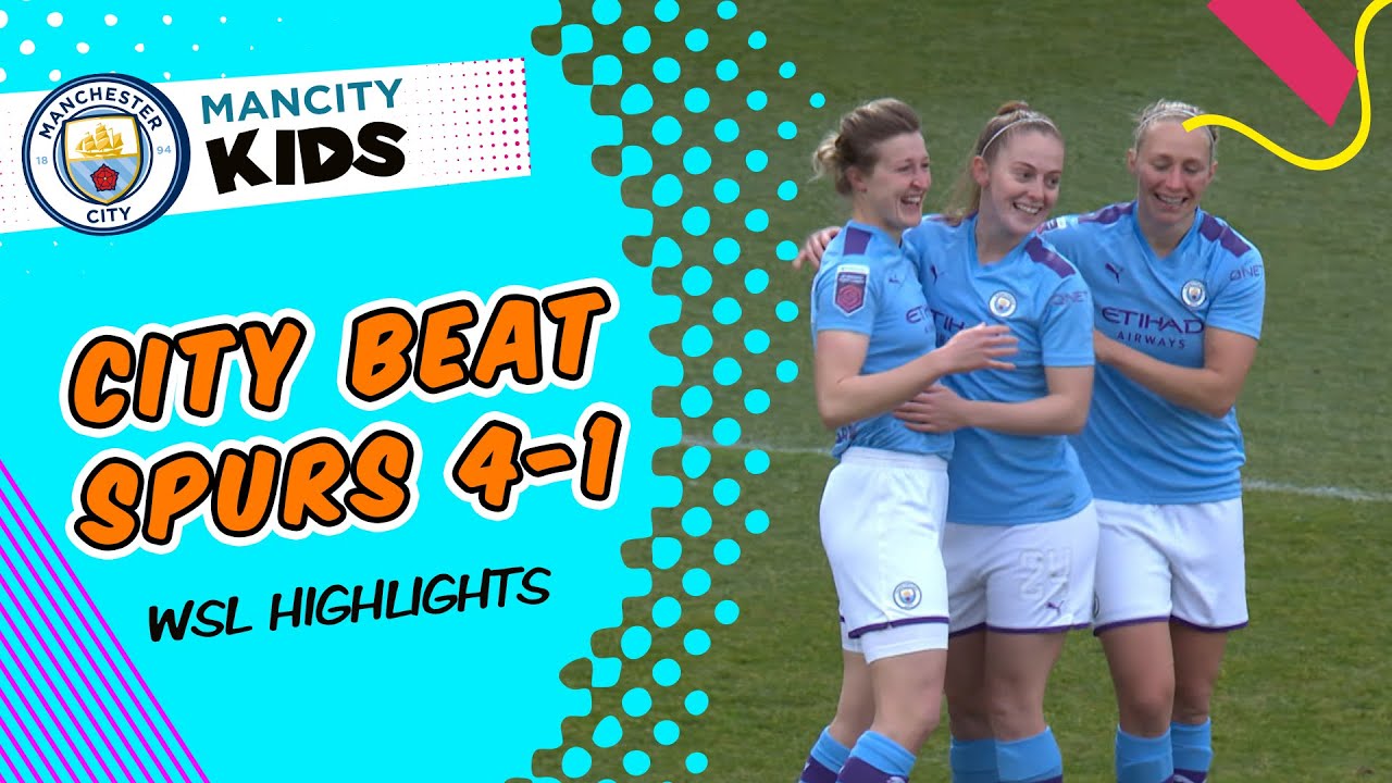 CITY BEAT SPURS 4-1 | WSL HIGHLIGHTS - YouTube