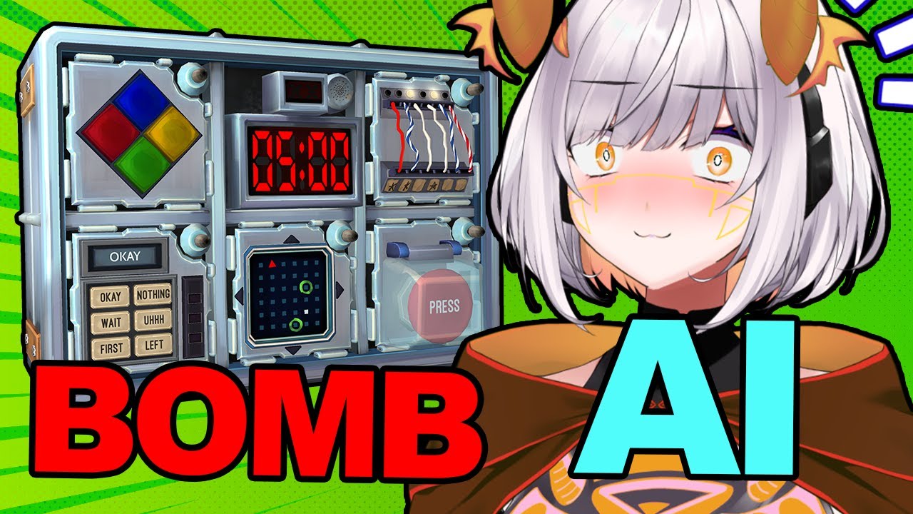 AI Vtuber EVIL GENIUS defuses bombs with AI EXPERT - YouTube