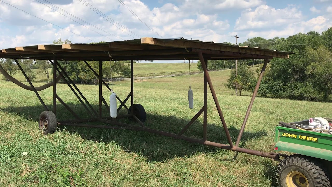 Tobacco Rail Wagon Turned Mobile Shade - YouTube