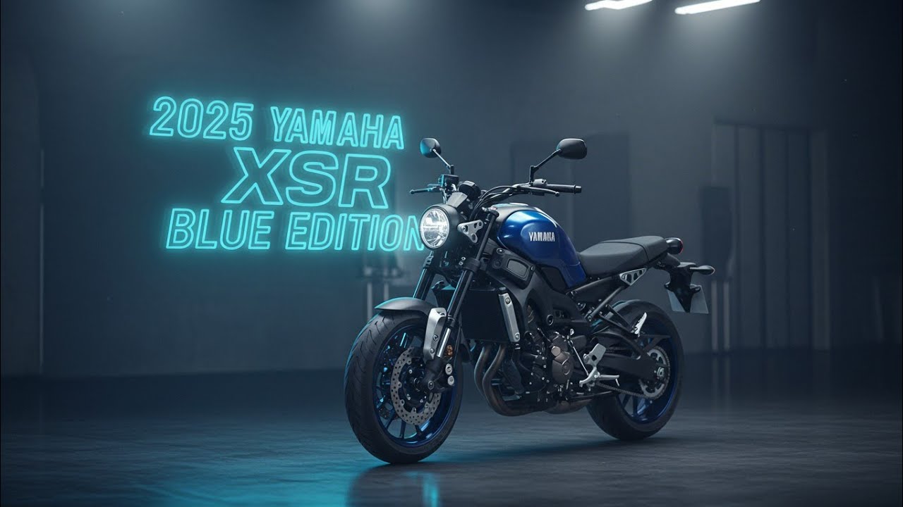 New 2025 Yamaha XSR Blue Color Edition – Retro Style Meets Modern Power‼️🔥 - YouTube