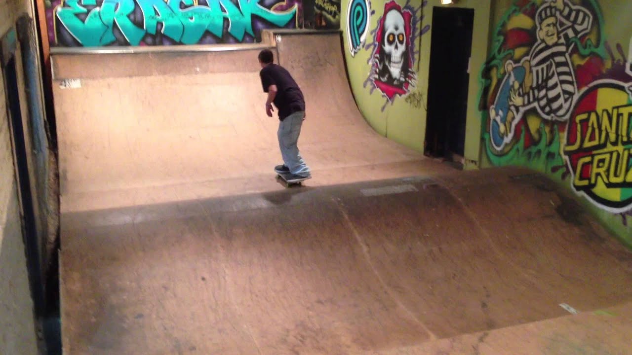 4Seasons Skate Park of Milwaukee in the mini ramp room - YouTube