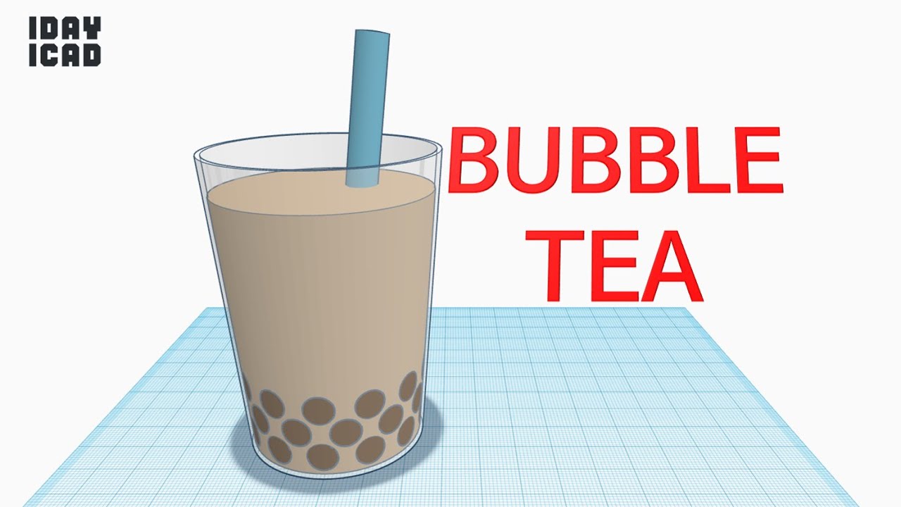 [1DAY_1CAD] BUBBLE TEA (Tinkercad : Know-how / Style / Education) - YouTube