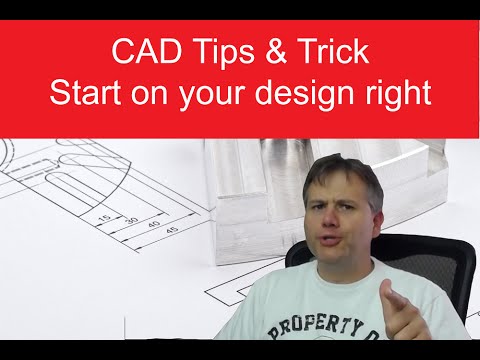 Start your CAD Design the right way - YouTube