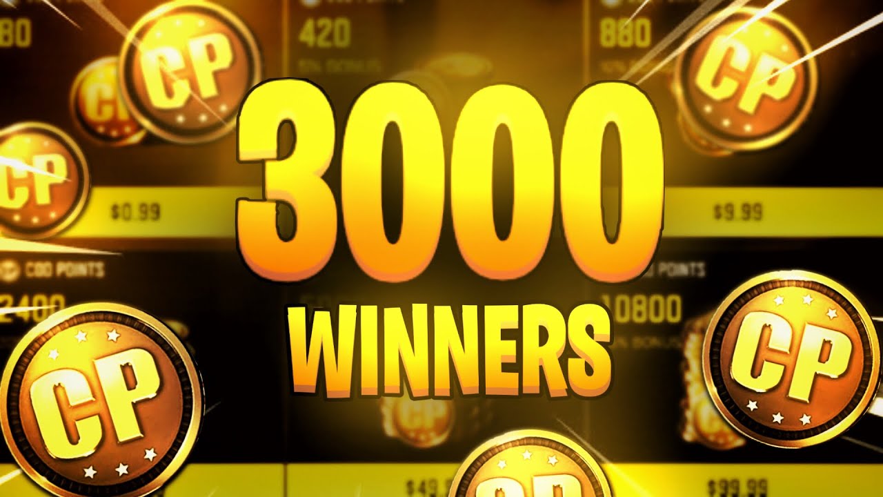 3,000 COD POINTS GIVEAWAY WINNERS! 🔥 - YouTube