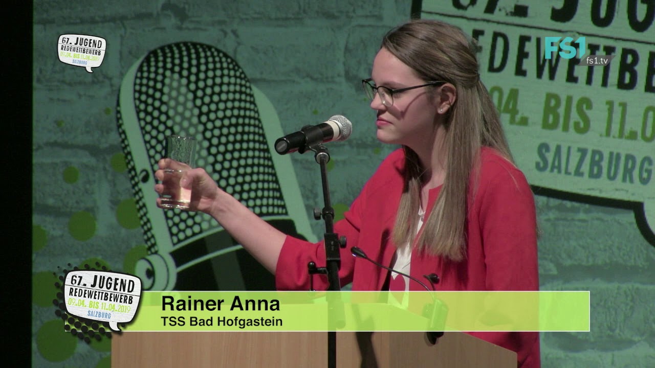 Anna Rainer | Jugendredewettbewerb 2019 | FS1 - YouTube