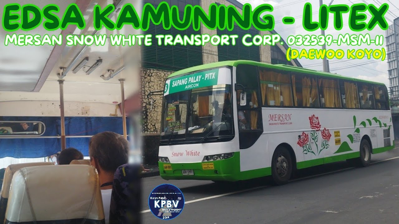 ONBOARD!! Bus Ride Mersan Snow White Transport Corp. MSM-11 (Daewoo ...