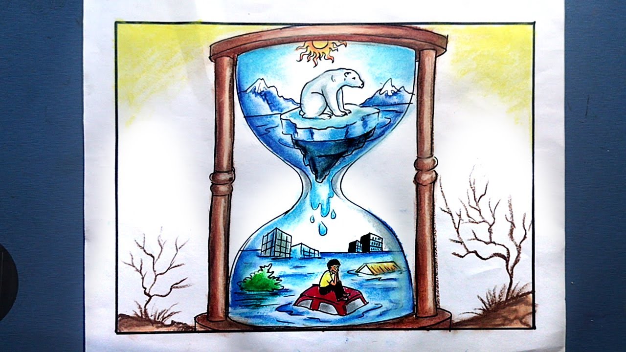 World Water Day Drawing | Glacier Preservation | Save our Glacier ...