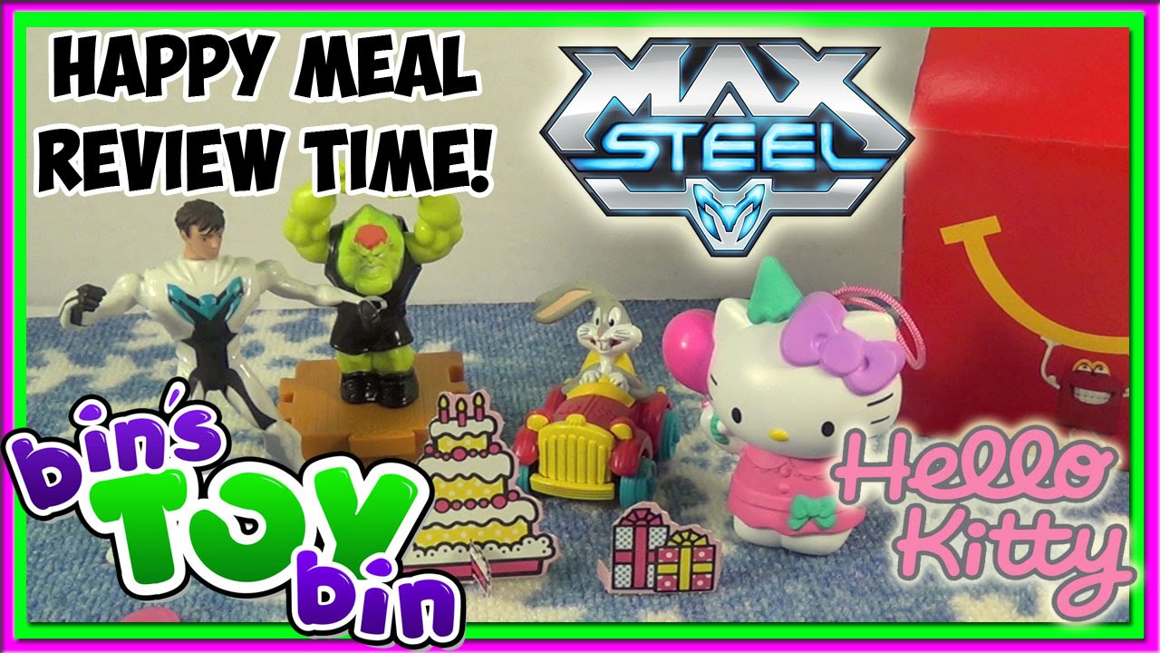 Hello Kitty Birthday & Max Steel (2014) Happy Meal Review Time + Shout ...