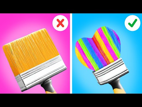 OKULDA RESİM İPUÇLARI VE TÜYOLARI 🎨 Hızlı, Orta, Yavaş Meydan Okuma 🌈 Basit Fikirler 123 GO