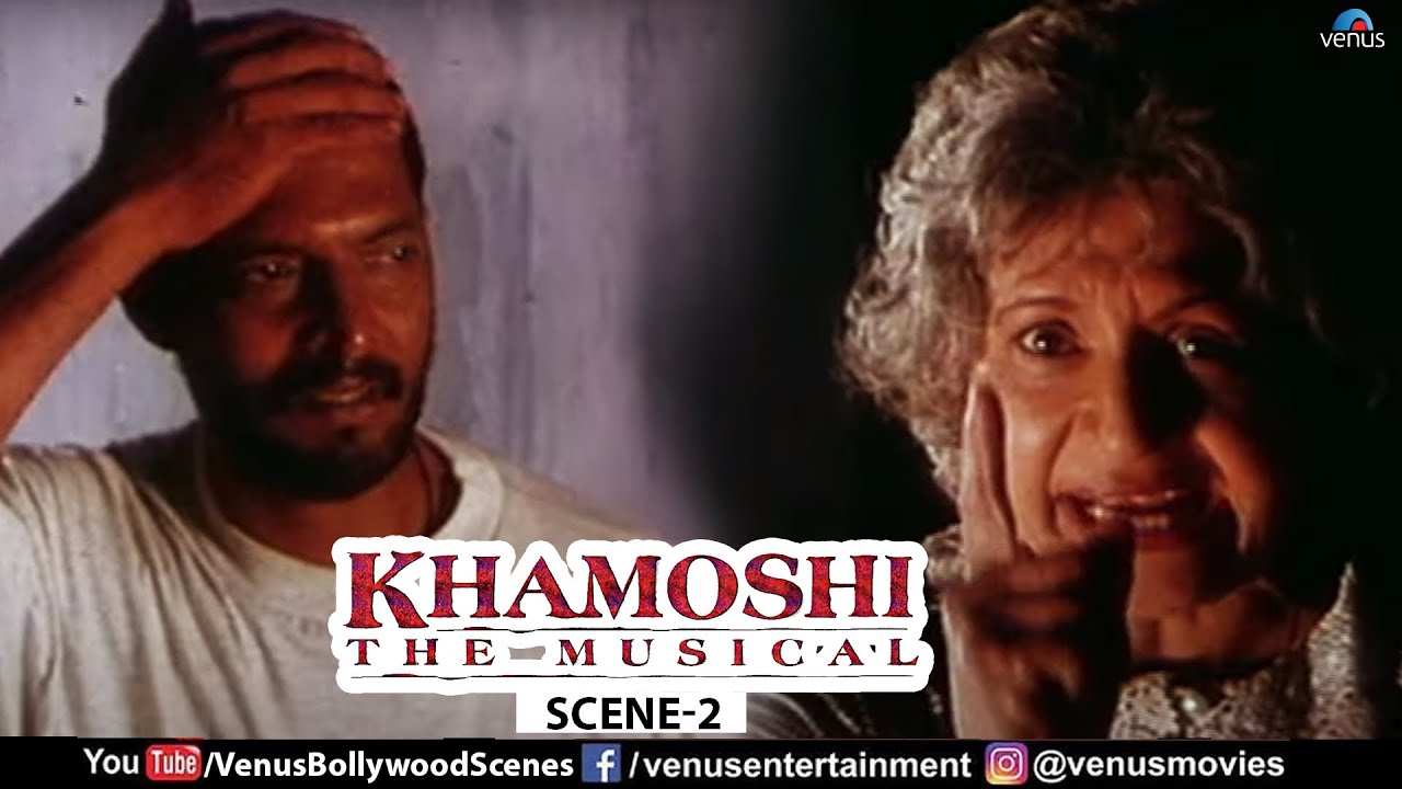 Helen Scolds Nana Patekar | Manisha Koirala | Khamoshi The Musical ...